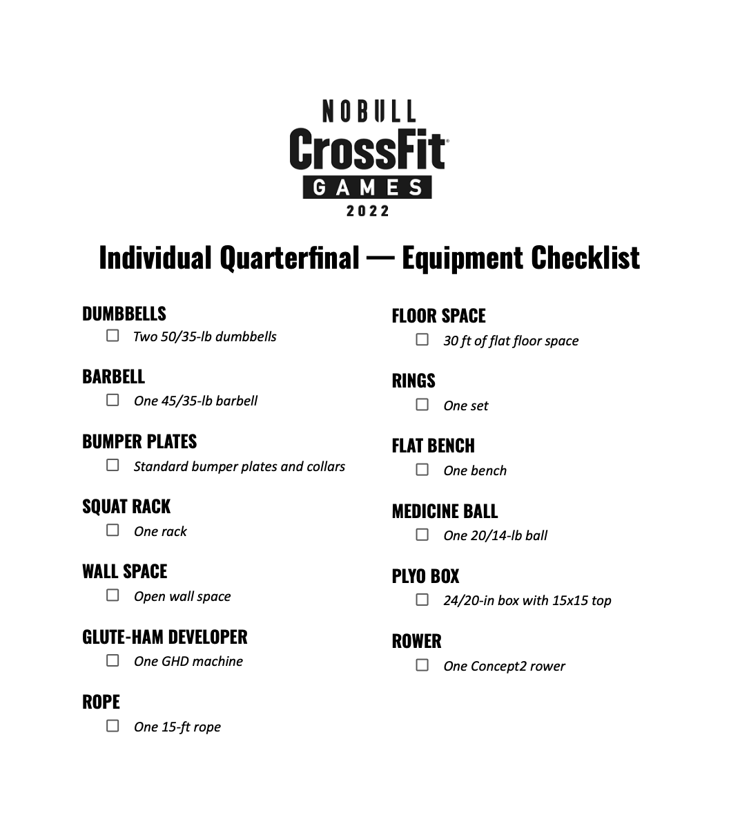 I Quarterfinals dei NoBull CrossFit® Games 2022 iniziano oggi: ecco ...
